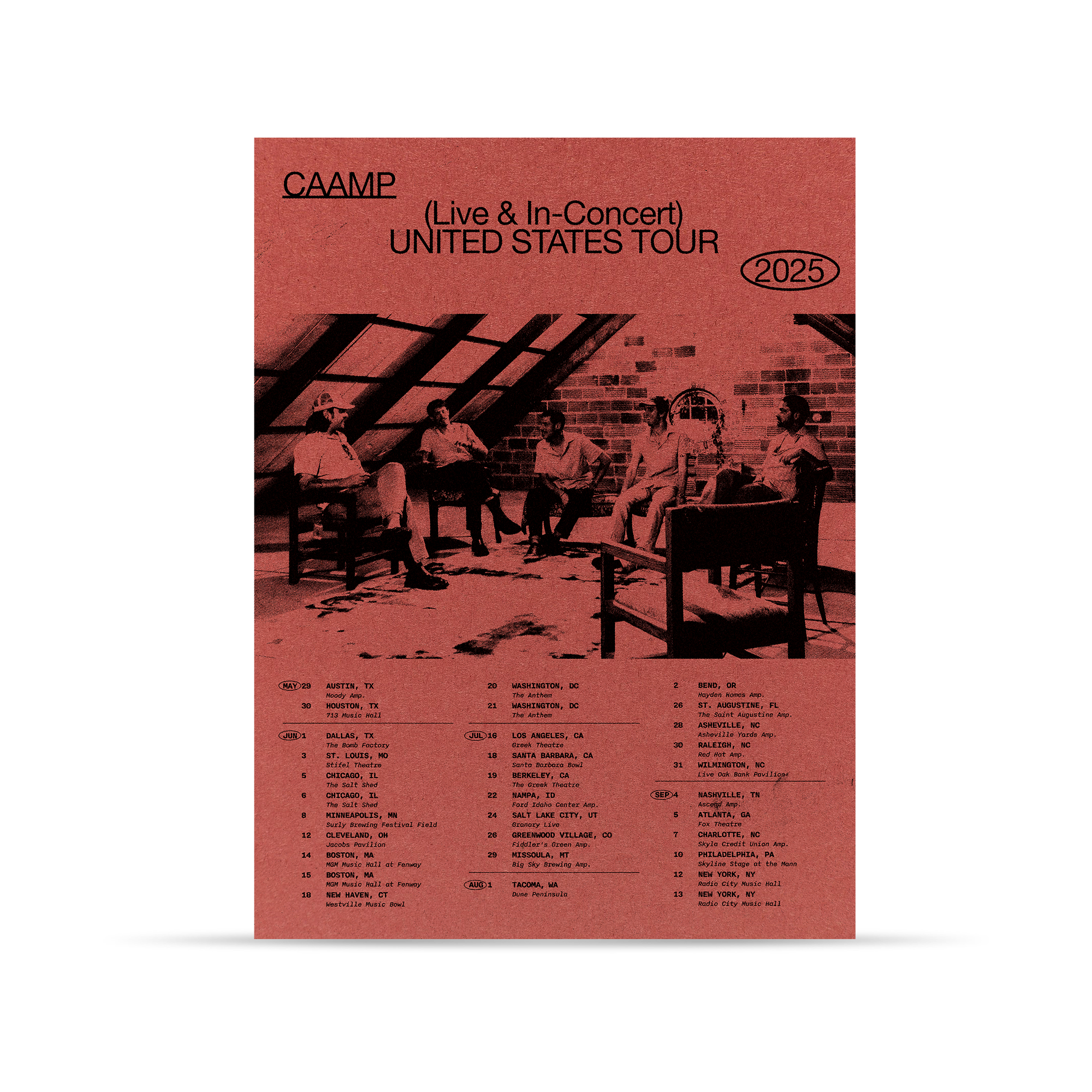 CAAMP 2025 Tour Poster