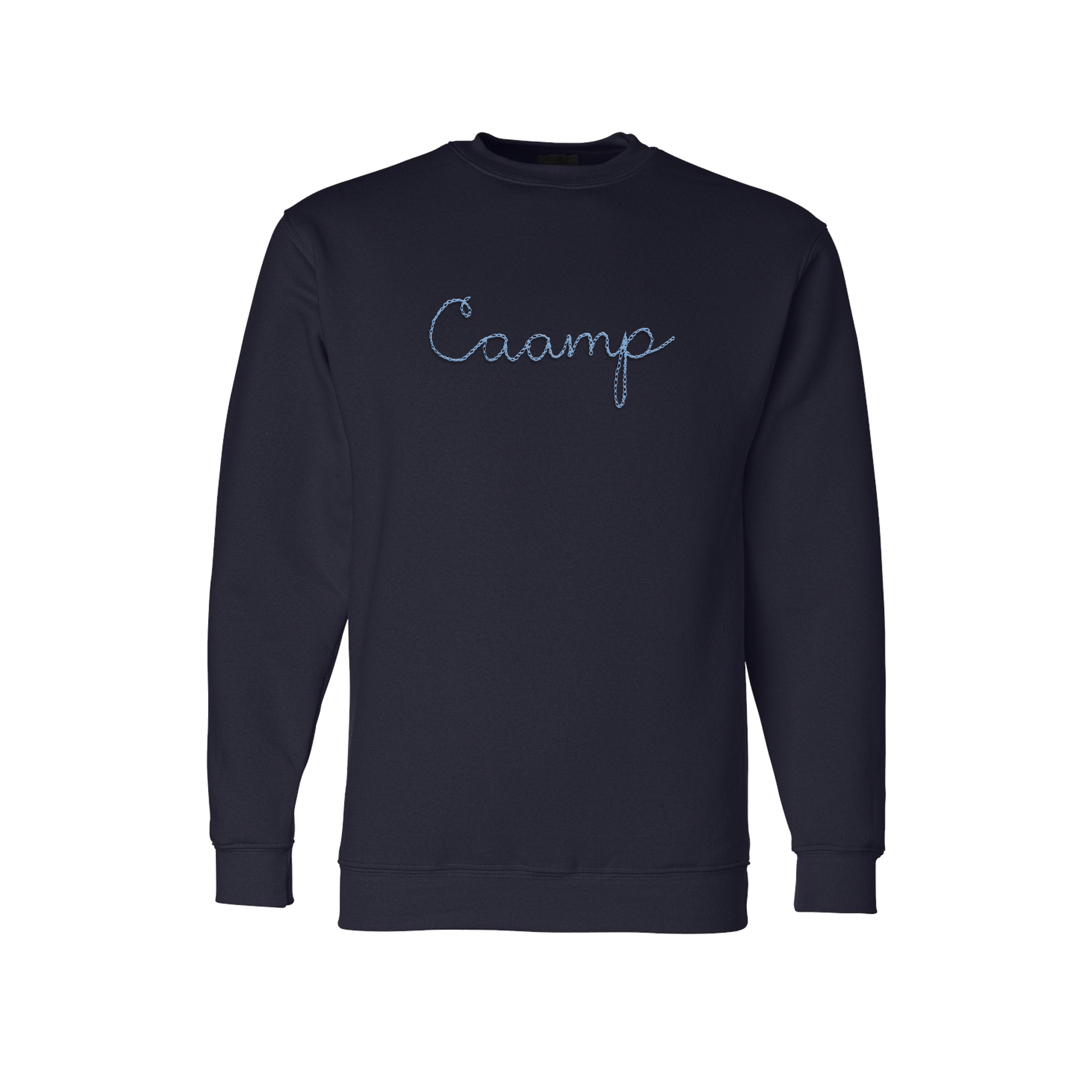 Chain Stitch Crewneck (Navy) – CAAMP